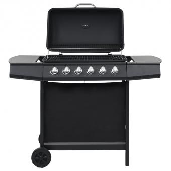 Gas barbecue 6 burners steel barbecue trolley barbecue garden barbecue ...