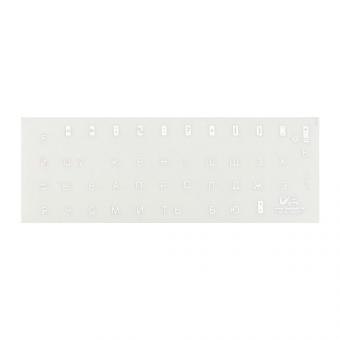 Keyboard sticker cyrillic alphabet white letters purchase online