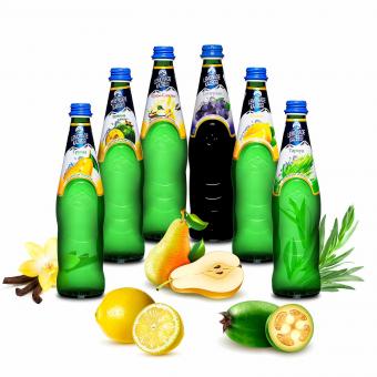 Kazbegi lemonade set 6x0.5l - Georgian refreshment in 6 exceptional ...