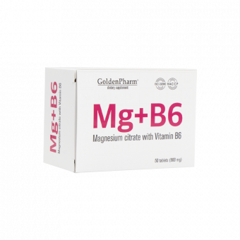 Golden Pharm Magnesium+B6 50 tablets, 0.070 kg purchase online