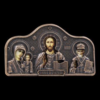 Car icon Riza, bronze, 4 x 7 cm purchase online