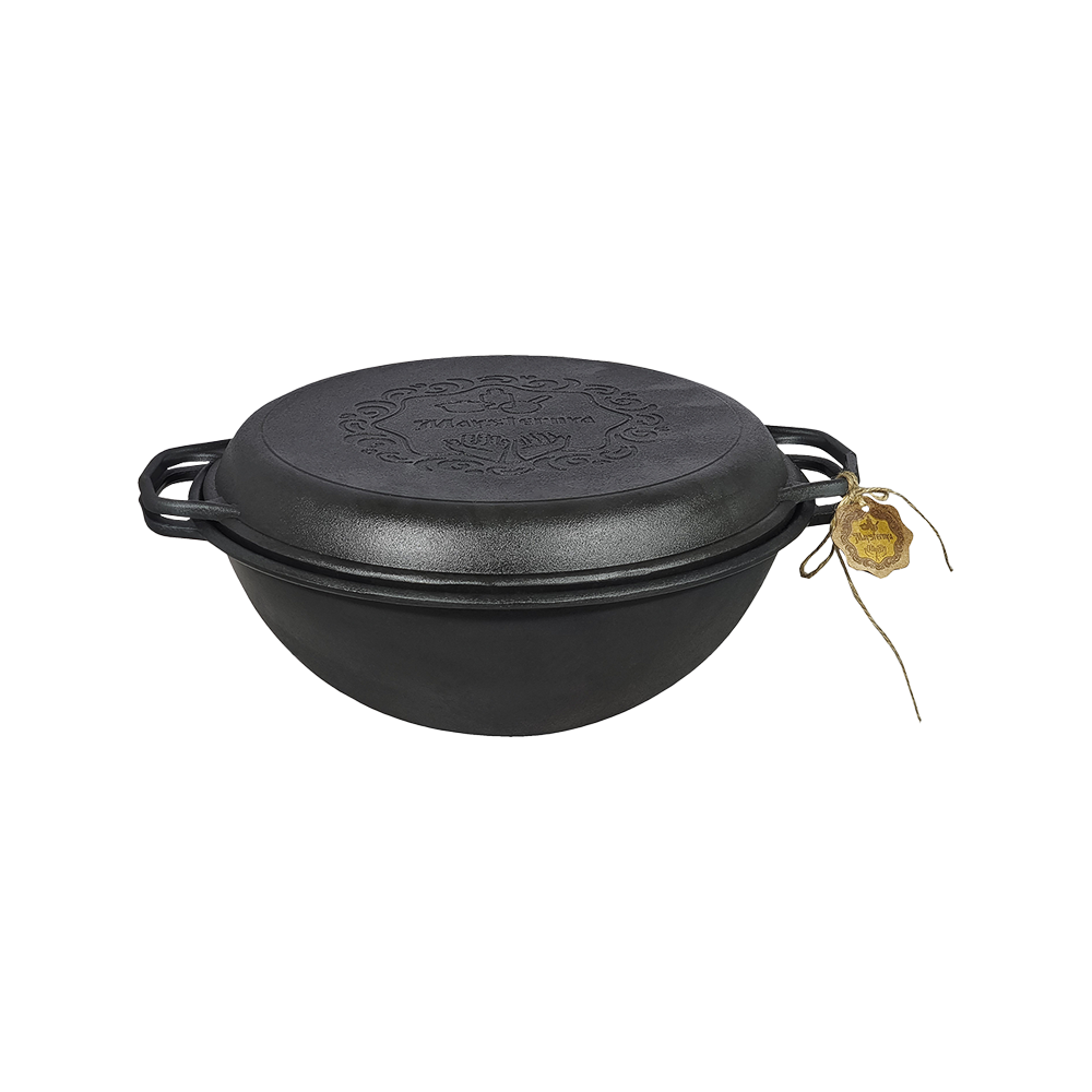 Kasan WOK aus Gusseisen mit einer Deckel-Bratpfanne, 12L online kaufen