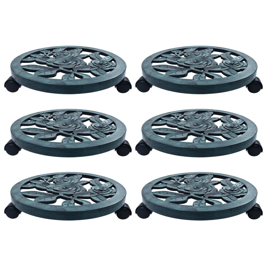 6x Pflanzenroller Kunststoff Rollbrett Blumenroller online kaufen