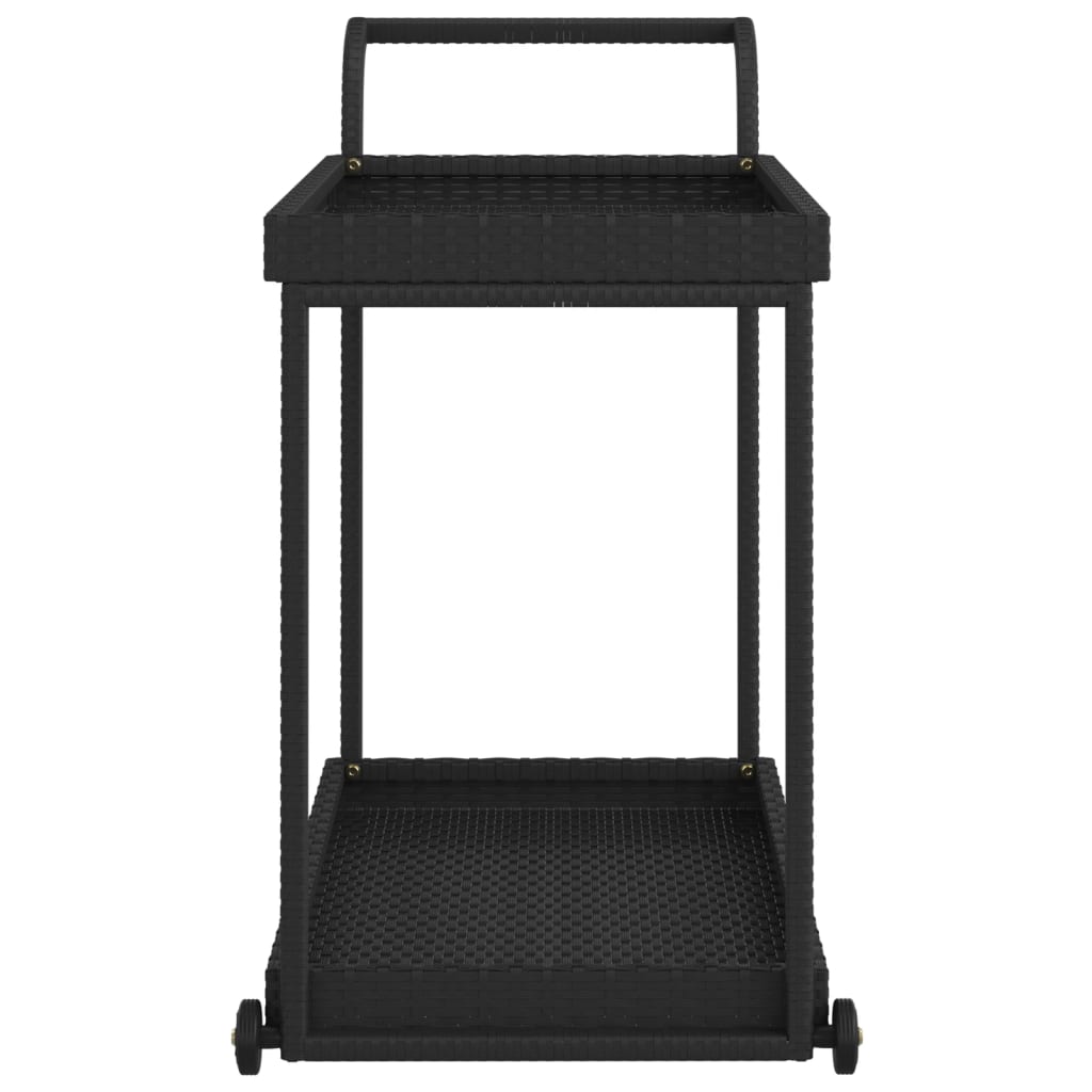 Barwagen 100x45x83cm Poly Rattan Servierwagen Rollwagen online kaufen